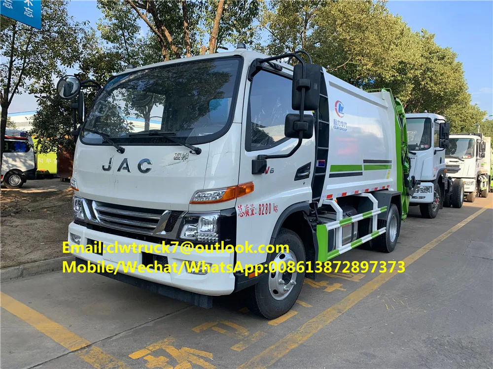 Compactor De 6 Ruedas Jac,Camión De Basura De 5 Toneladas,Camión ...