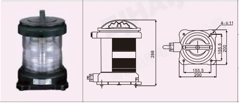IMPA 370426 Marine Navigation Light - White 360° Anchor Light