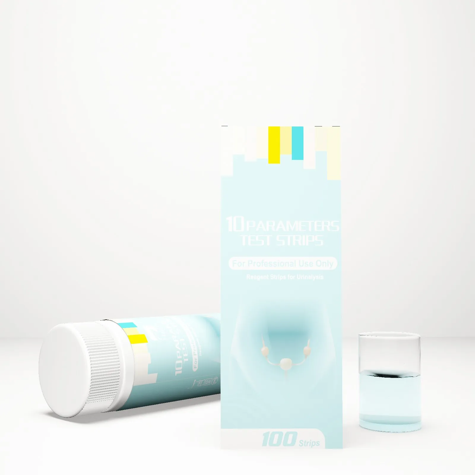 Home And Hospital Urinalysis Reagent Strips 10 Parameters 100 Tests ...