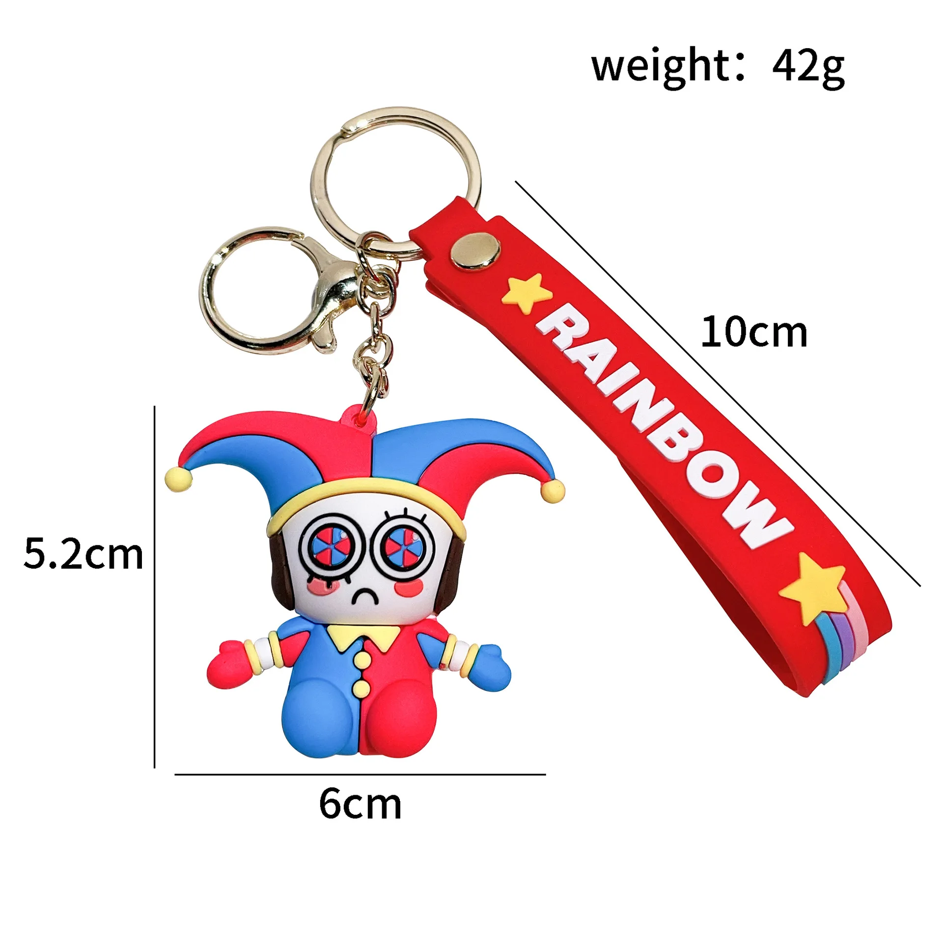 Magic Circus Pomni Jax Cartoon Gangle Keychain Doll Schoolbag Charm Car ...