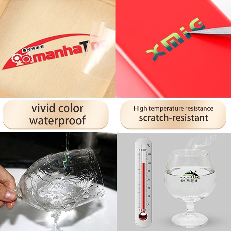 Custom Size Vinyl Stickers - Waterproof & 3D Metal Transfer