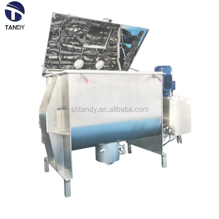 Horizontal Industrial Starch Powder Ribbon Blending Mixer Machine - Buy ...