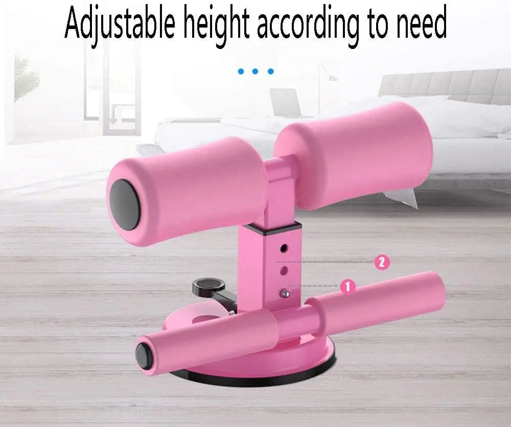 Sit Up Bar,Portable Adjustable Sit-up Floor Bar Self-suction Sit Up ...