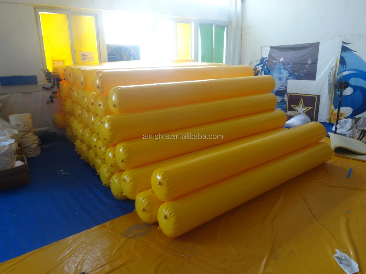 3m Long Yellow Inflatable Tube - Water Buoy in Stock