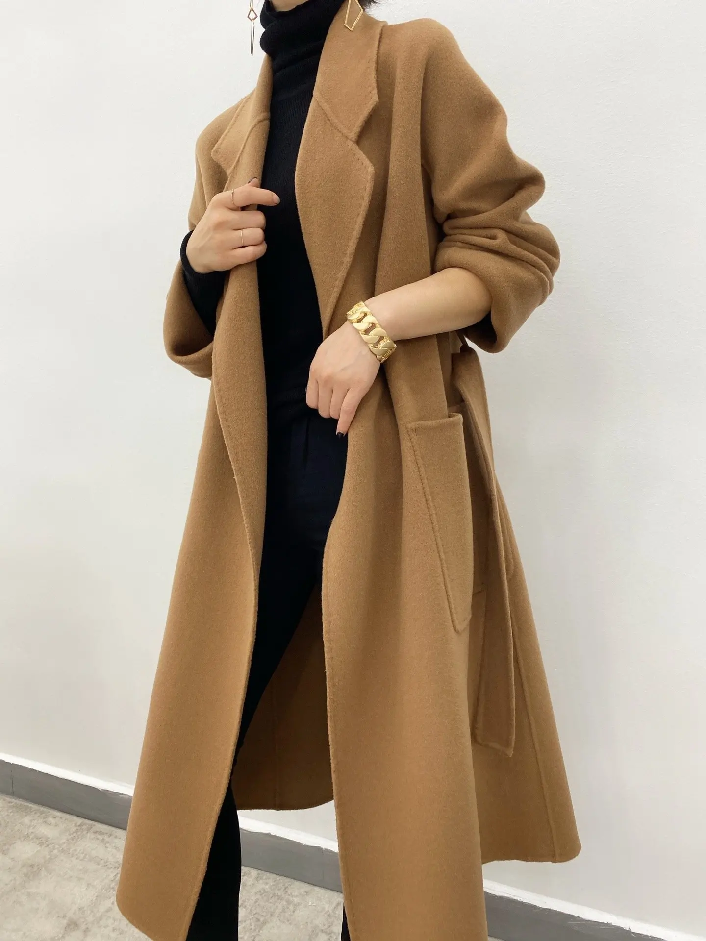 Wool Trench Coat with Hood - Stylish Winter Coats