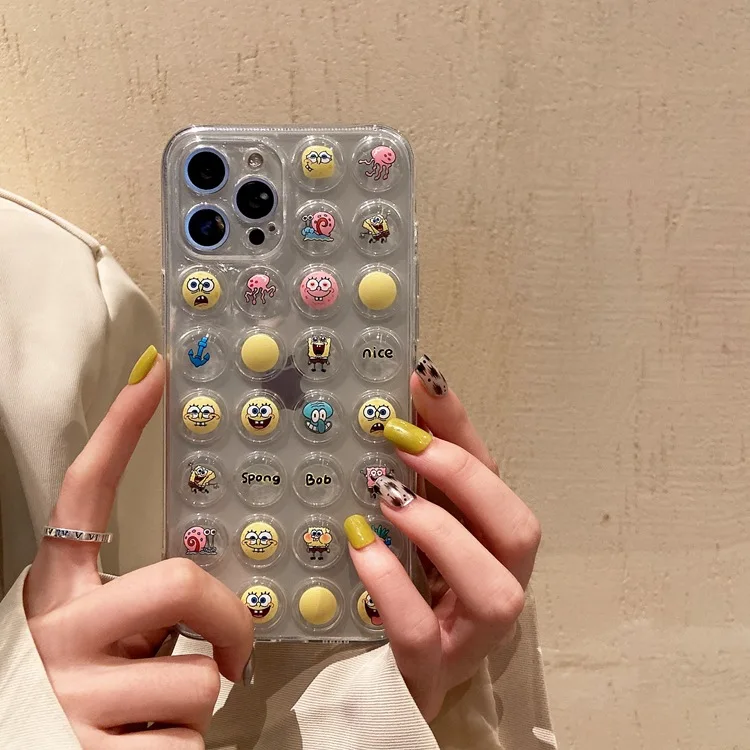 Funny Cartoon Clear Sully Press Bubble Decompression Tpu Soft ...