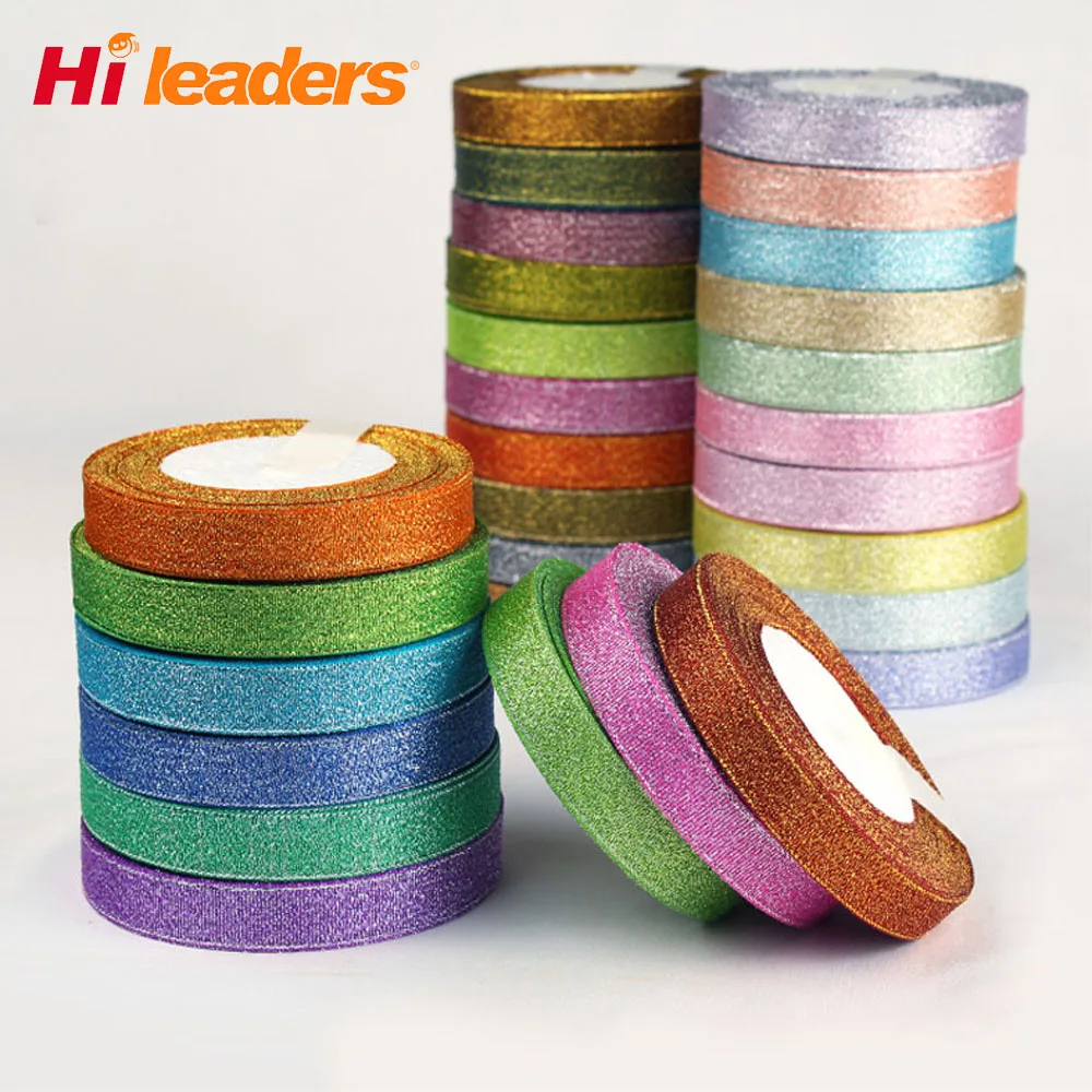 Mr821 Decorative Metallic Ribbon Metallic Glitter Ribbon - Buy ...