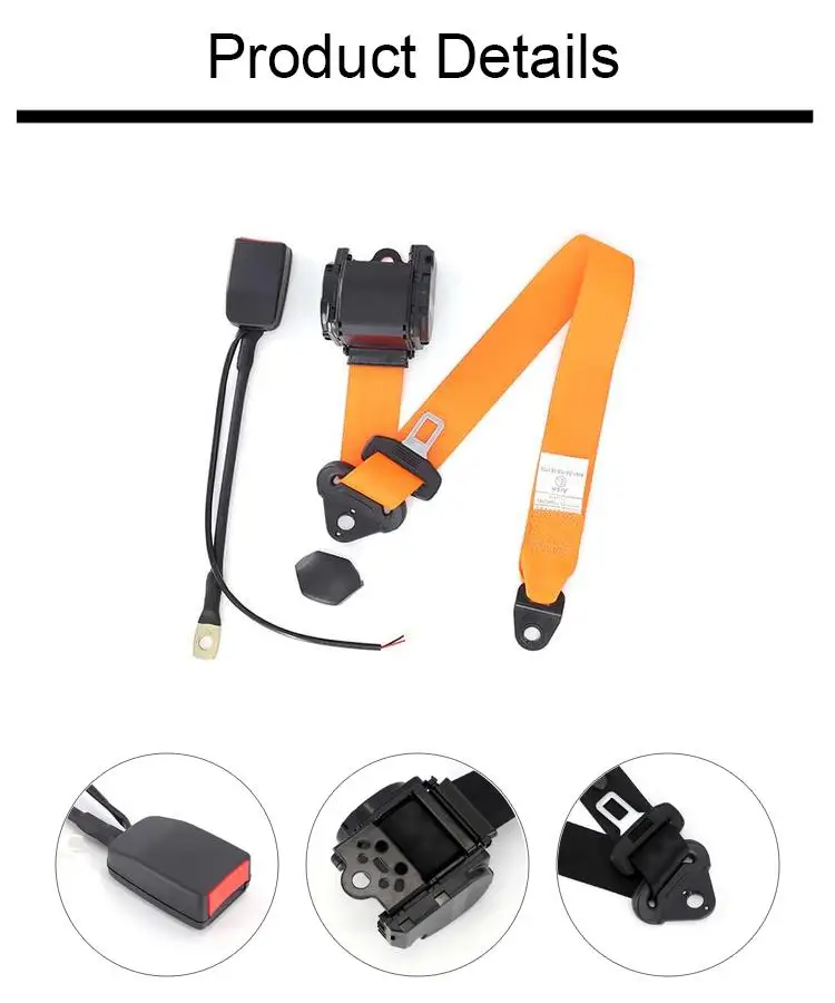 Customized General Emergency Locking 3 Point Seatbelt - Buy Seatbelt,3 ...
