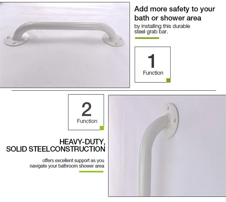Hospital Steel Grab Bar With Enamel -coated - Buy Disabled Grab Bars ...