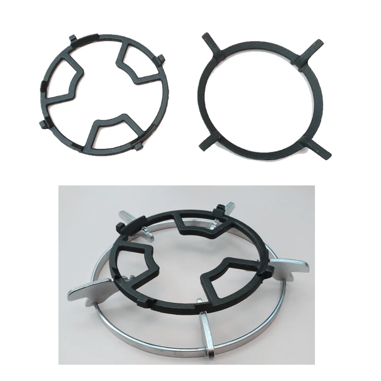 Universal Black Cast Iron Wok Support Ring Stove Trivets For Kitchen ...