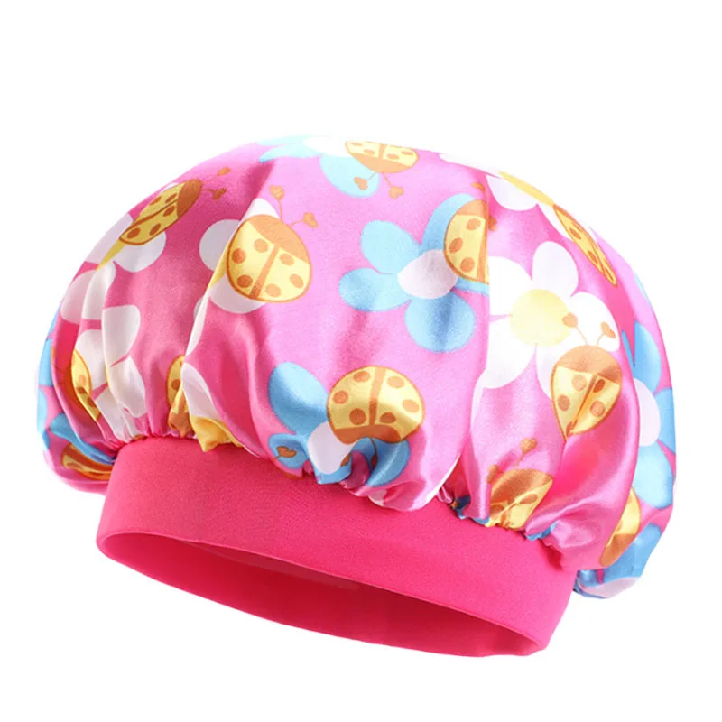 Wholesale Fashion Cute Girl Wear Single Layer Kids Bonnets Satin Sleep ...