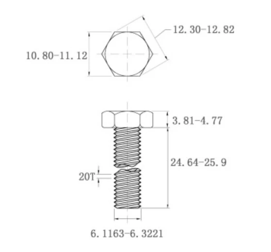 ANSI/ASME B18.2.1 Compliant 304 Stainless Steel Bolts