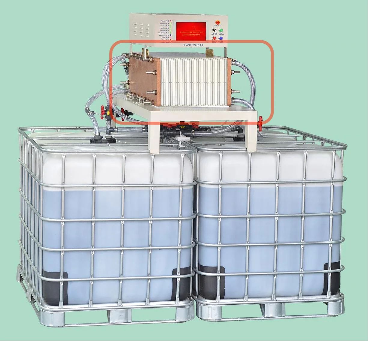 5KW Vanadium Redox Flow Battery Cells Stack for Solar