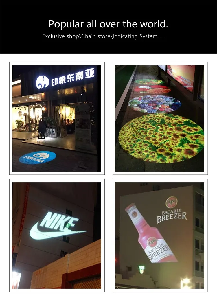 10w20w30w40w Indoor Gobo Projector Lamp LED Logo Floor Projector
