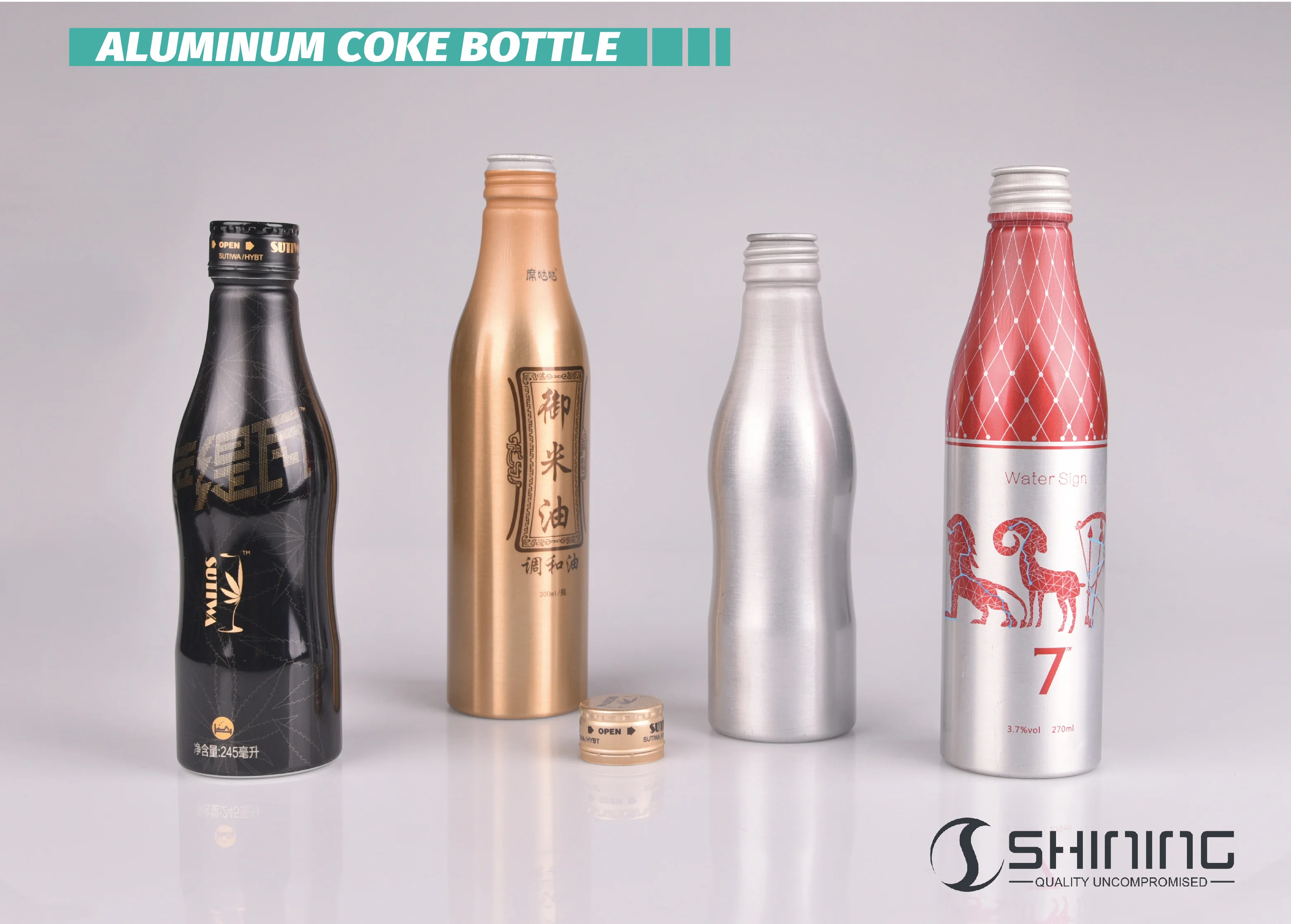 8oz 10oz Customized Aluminum Beverage Bottle With 28mm Ropp Cap - Buy ...