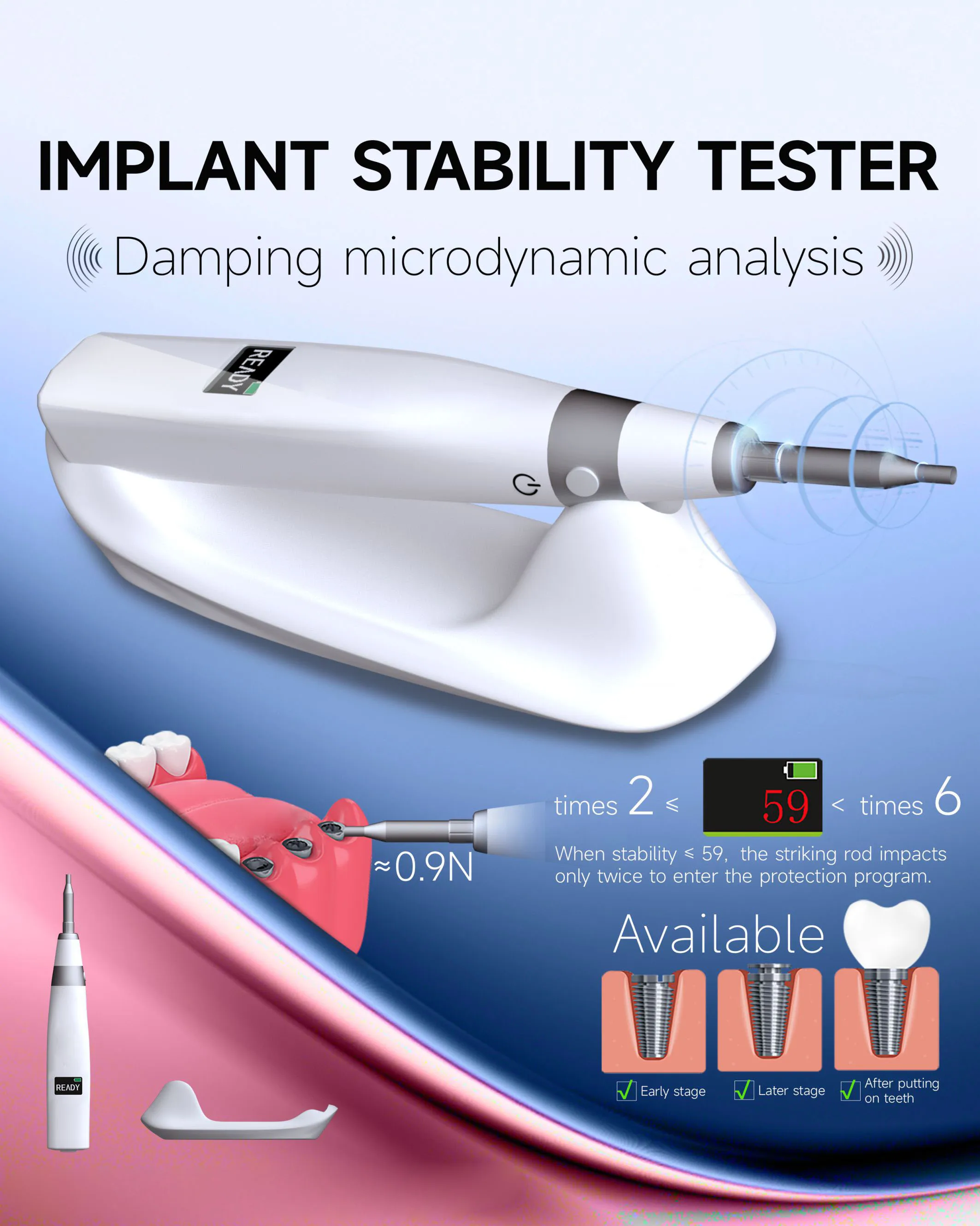 Dental Implant Osseointegration Monitor - Stability Tester
