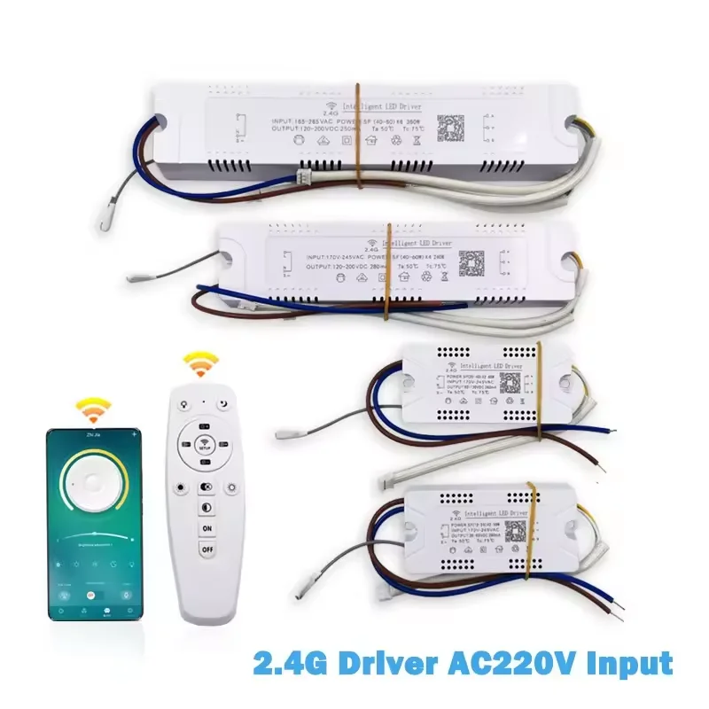 App Control Led Driver 2.4g Remote Intelligent Led Transformer (20-40w)x2 (40-60w)x2 For ...