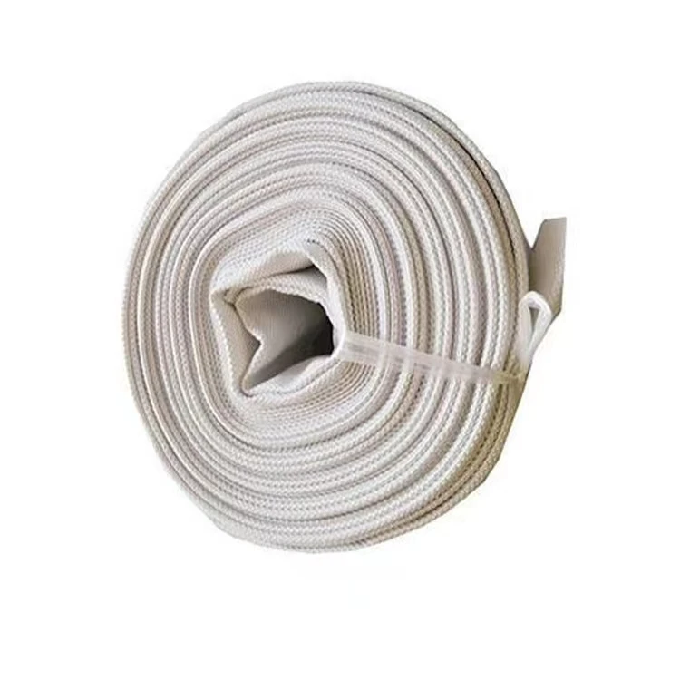 2-inch White Firefighting Fire Hoses 200 Psi Canvas Pipe For ...