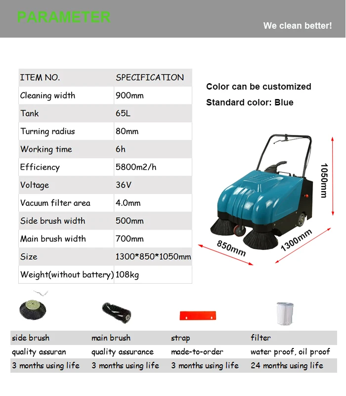 S800 Battery Powered Manual Street Sweeper - Buy S800 Battery Powered ...