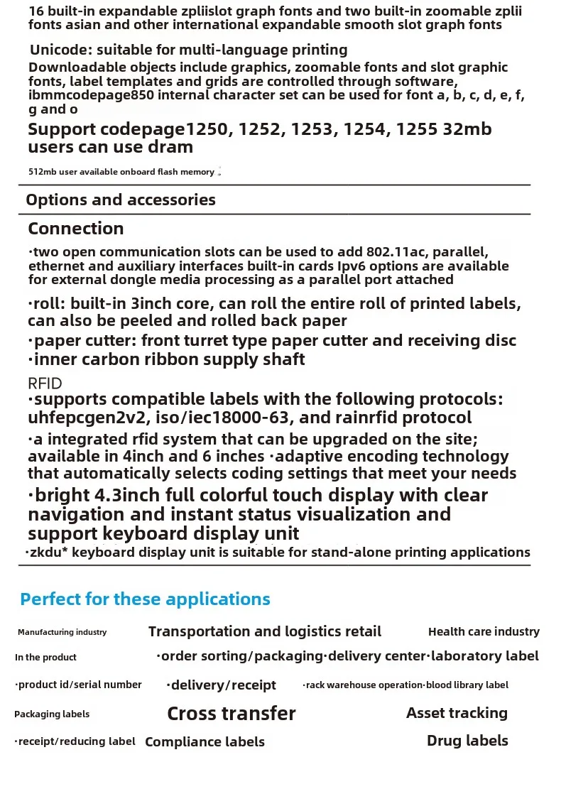 ZEBRA ZT610 Industrial Grade 300/600dpi Thermal Transfer Silver ...