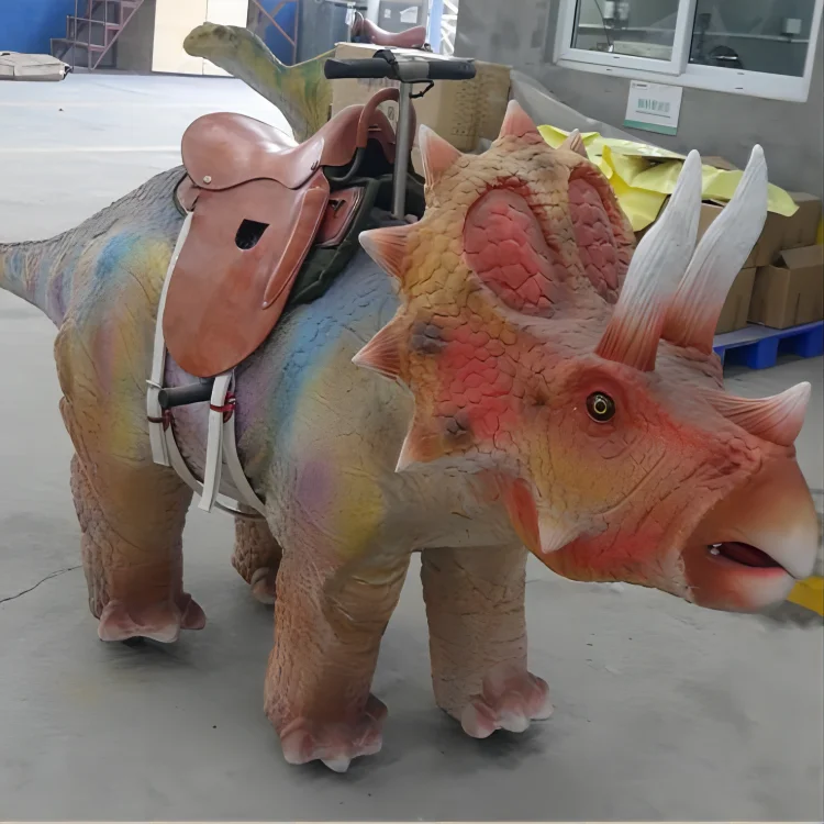 High Quality Fiberglass and Steel Inflatable Dinosaur Ride-On for Kids ...