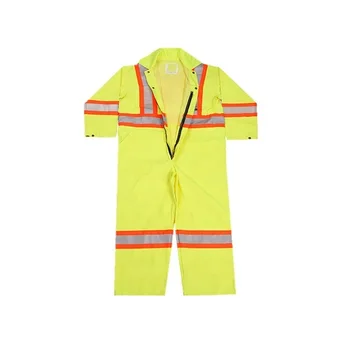 New Work Clothing Fluorescent Reflective Stripe Coveralls Men Working ...