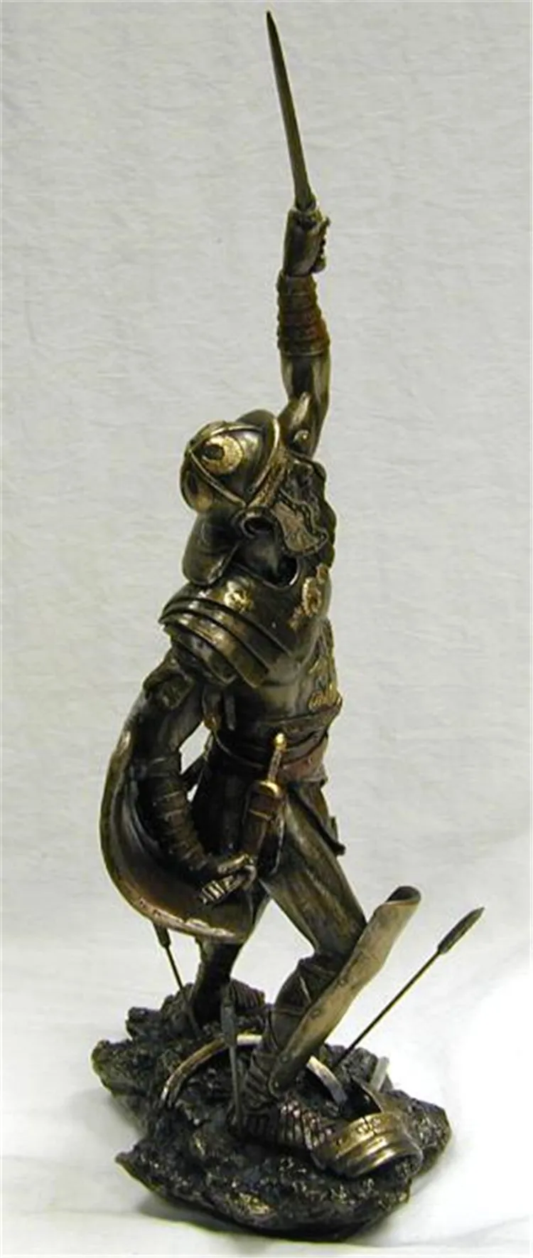 Veronese Design -roman Figure-spartacus(bronze + Color) - Cold Cast ...