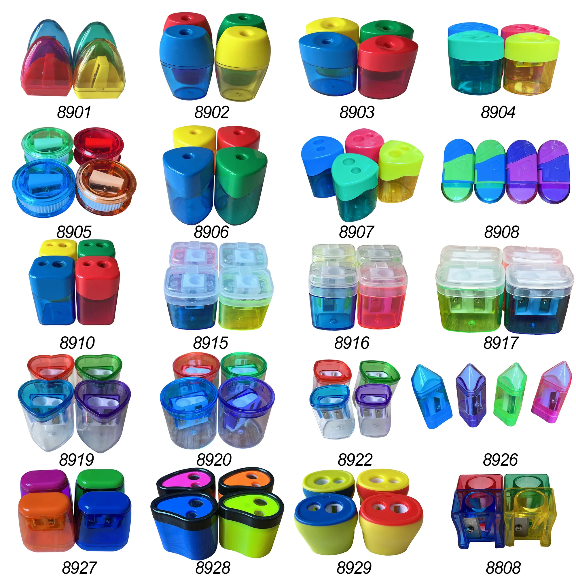 Wholesale Custom Brand Mini Pencil Sharpener Plastic Pencil Sharpening ...