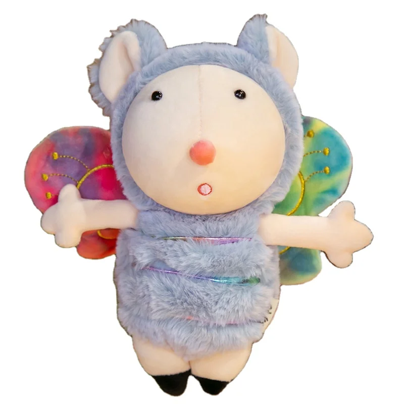 Rabbit Bear Trumpet Angel Wings Stuffed Plush Toy - Buy Factory Stuffed ...