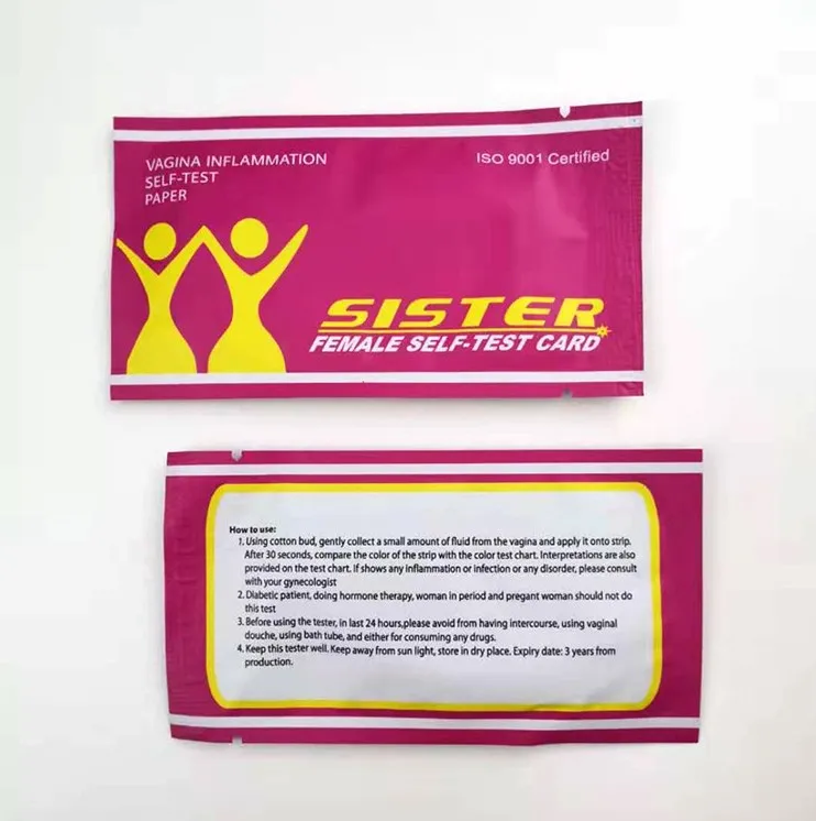 Feminine Care Female test Card for Women Vaginal Health Self test Card ...