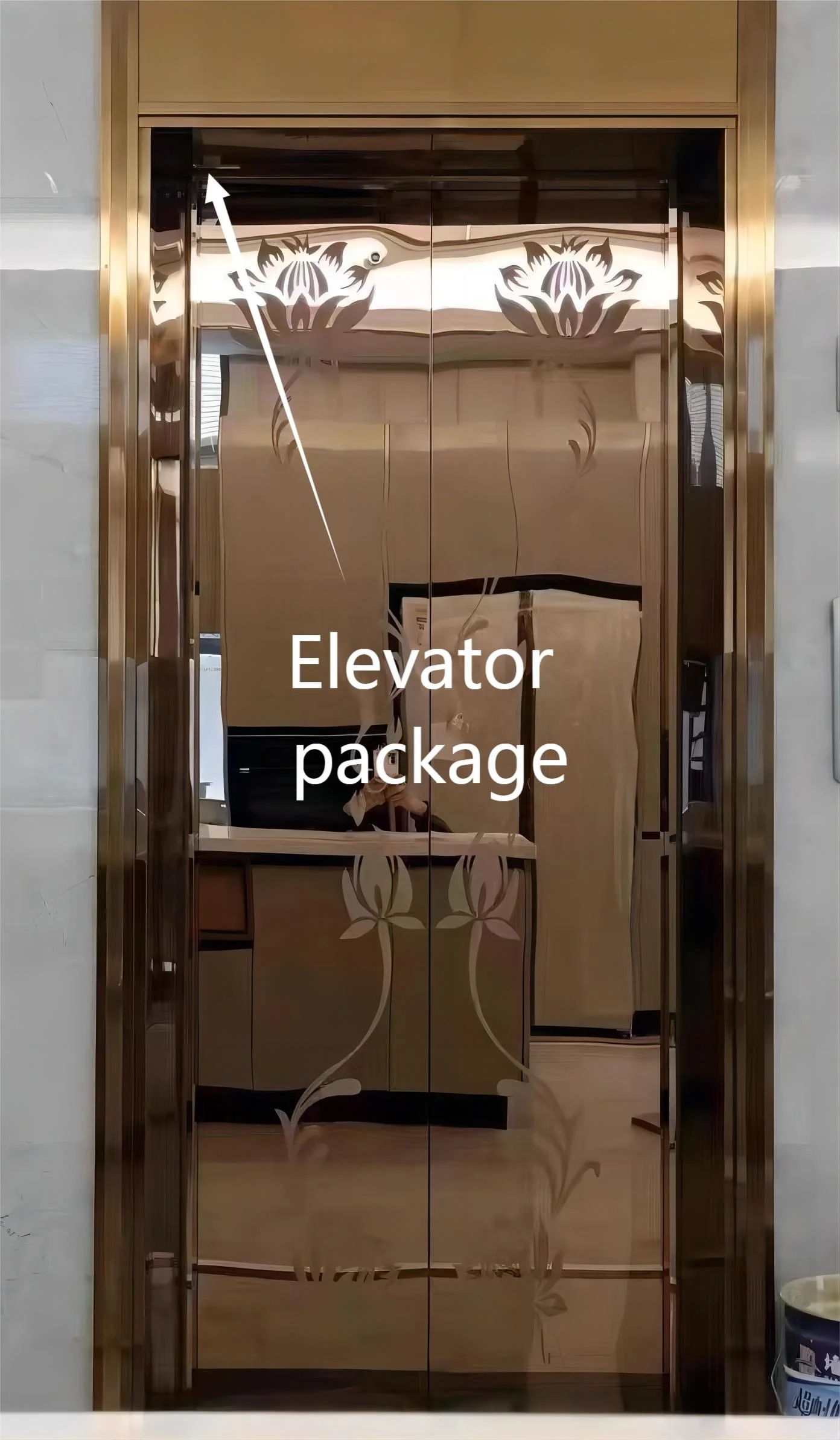 Hotel Lobby Elevator Elevators Of Stainless Steel Shell Edging Housing ...