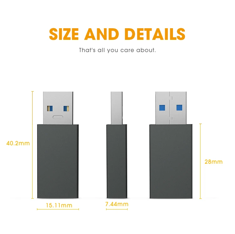 USB Data Blocker - Secure Your Device from Public Chargers