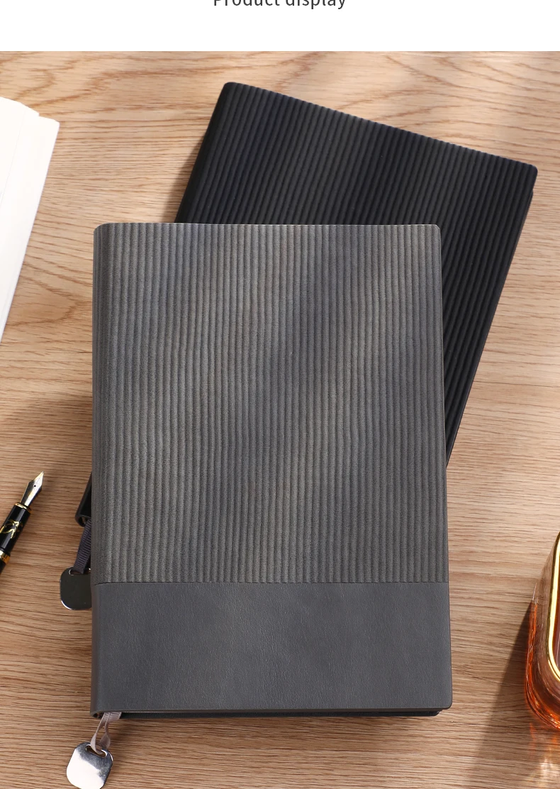 High-End Retro A5 Business Notebook Customizable Logo Soft Leather ...