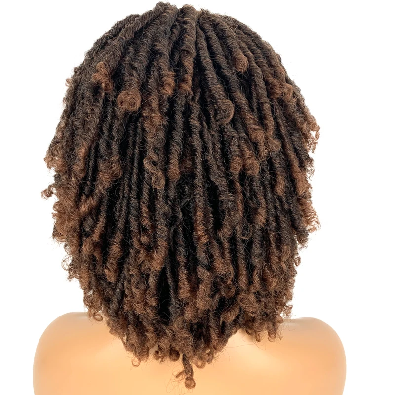 Short Bob Dread Lock 10 Inch Cosplay Wig for Black Women