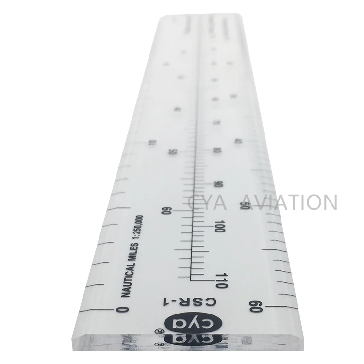 10" Nautical Miles Scale Ruler for Aviation Pilot Training