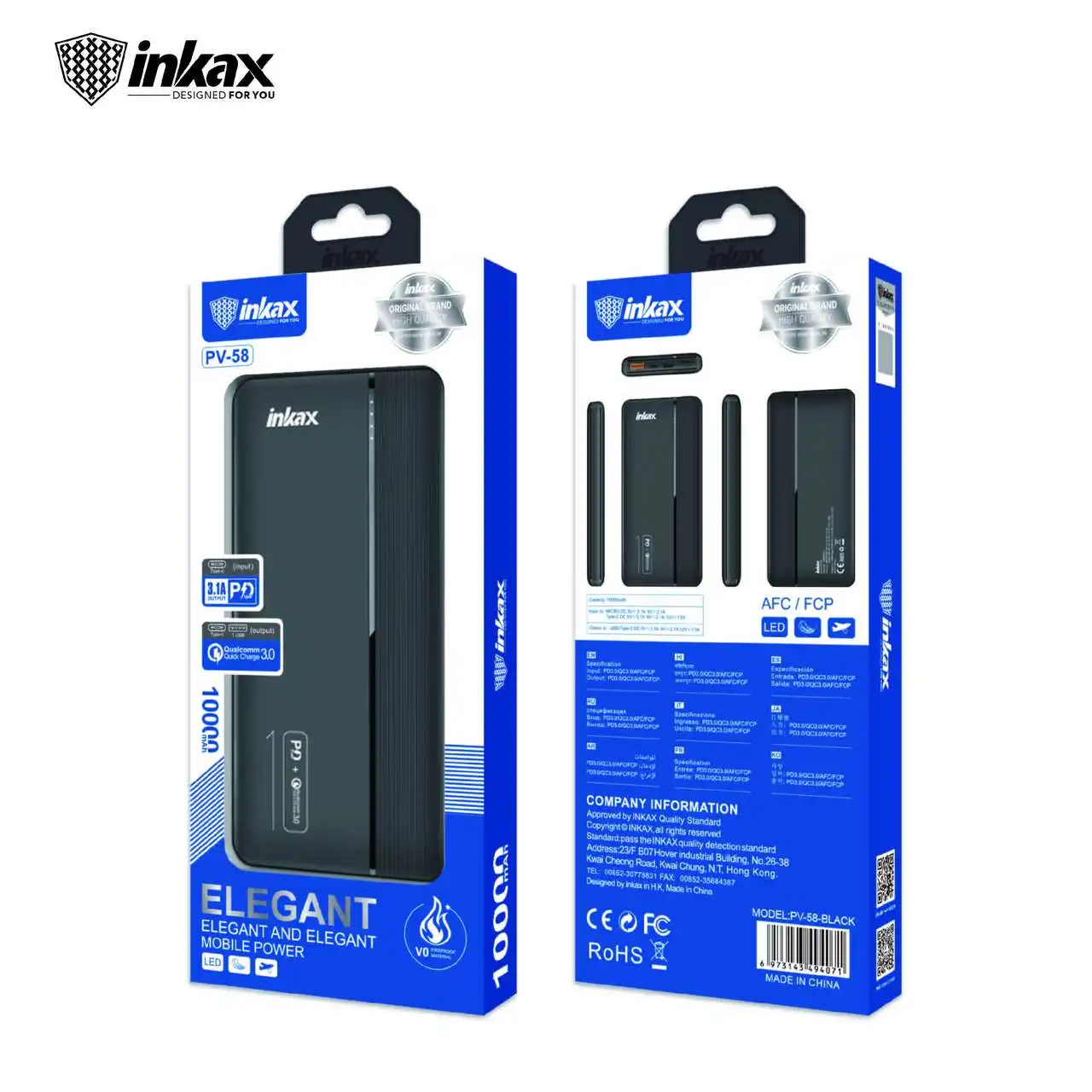 Inkax Wholesale New Power Bank 10000mah Quick Charge With Qc3.0 And Pd ...