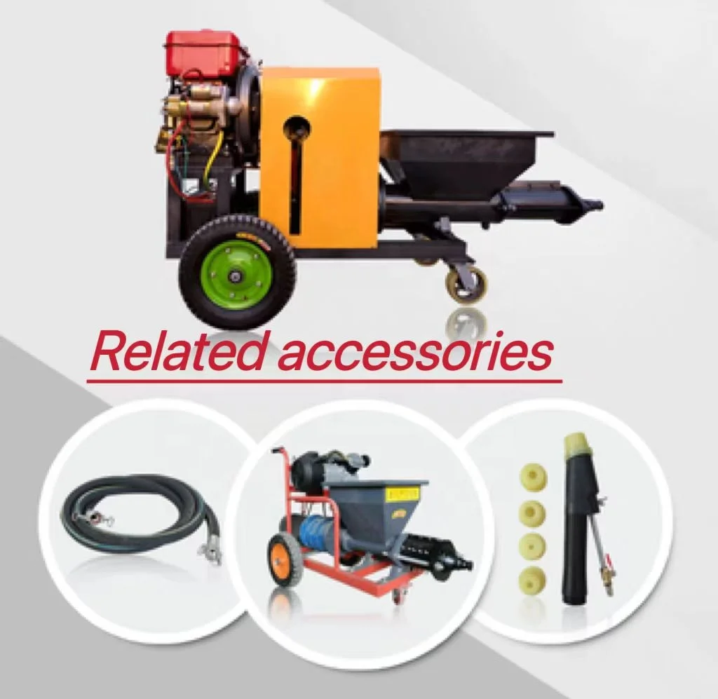 Cement Mortar Plaster Spraying Machine - High Efficiency