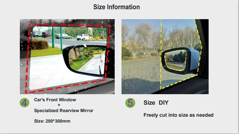 Transparent Car Stickers Anti Glare Car Window Film Bathroom Glass Anti ...