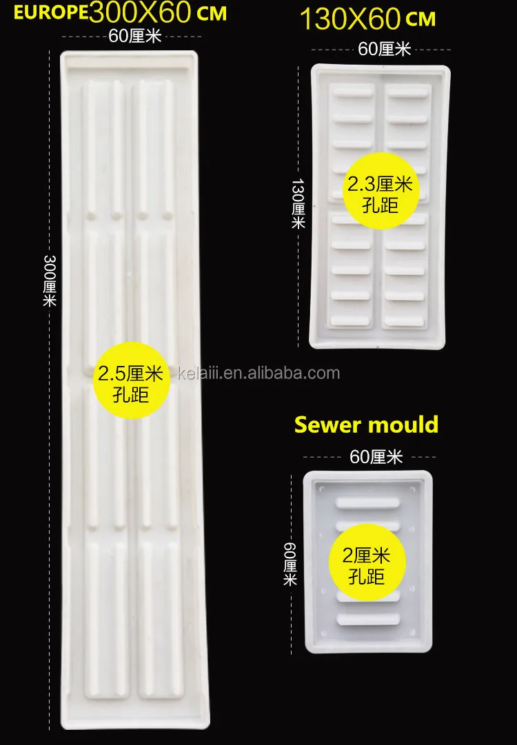 Pig Concrete Slats Moulds/Leakage Dung Slats Floor Mold Kinds Sizes ...
