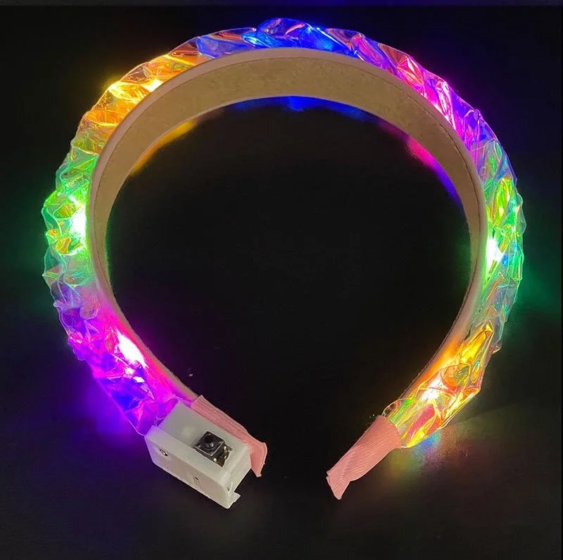 Light up Headband Led Headband Led Face Jewelry Glow Headband Led Crown ...