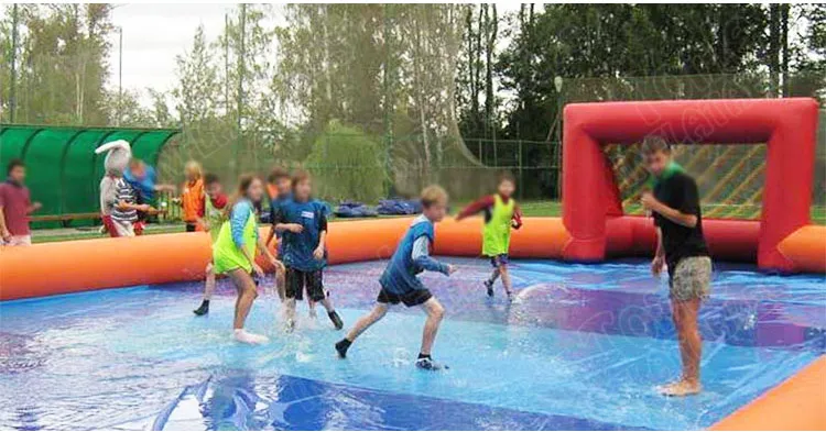 Slippery Adult Inflatable Water Soap Soccer Field for Sale