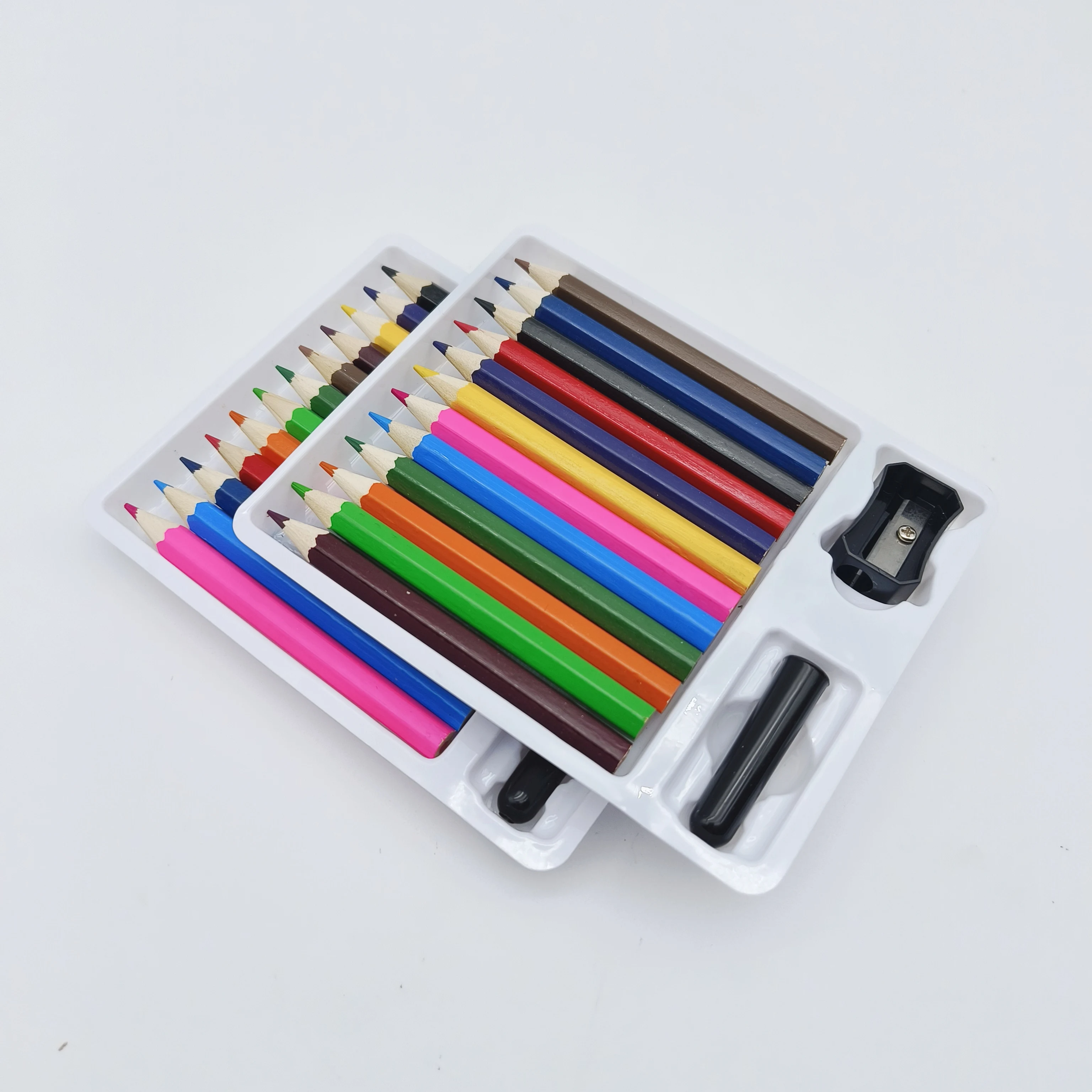 Hot-sale Color Pencil Set 12 Colors Hexagonal Wooden Colored 3.5 Inch ...