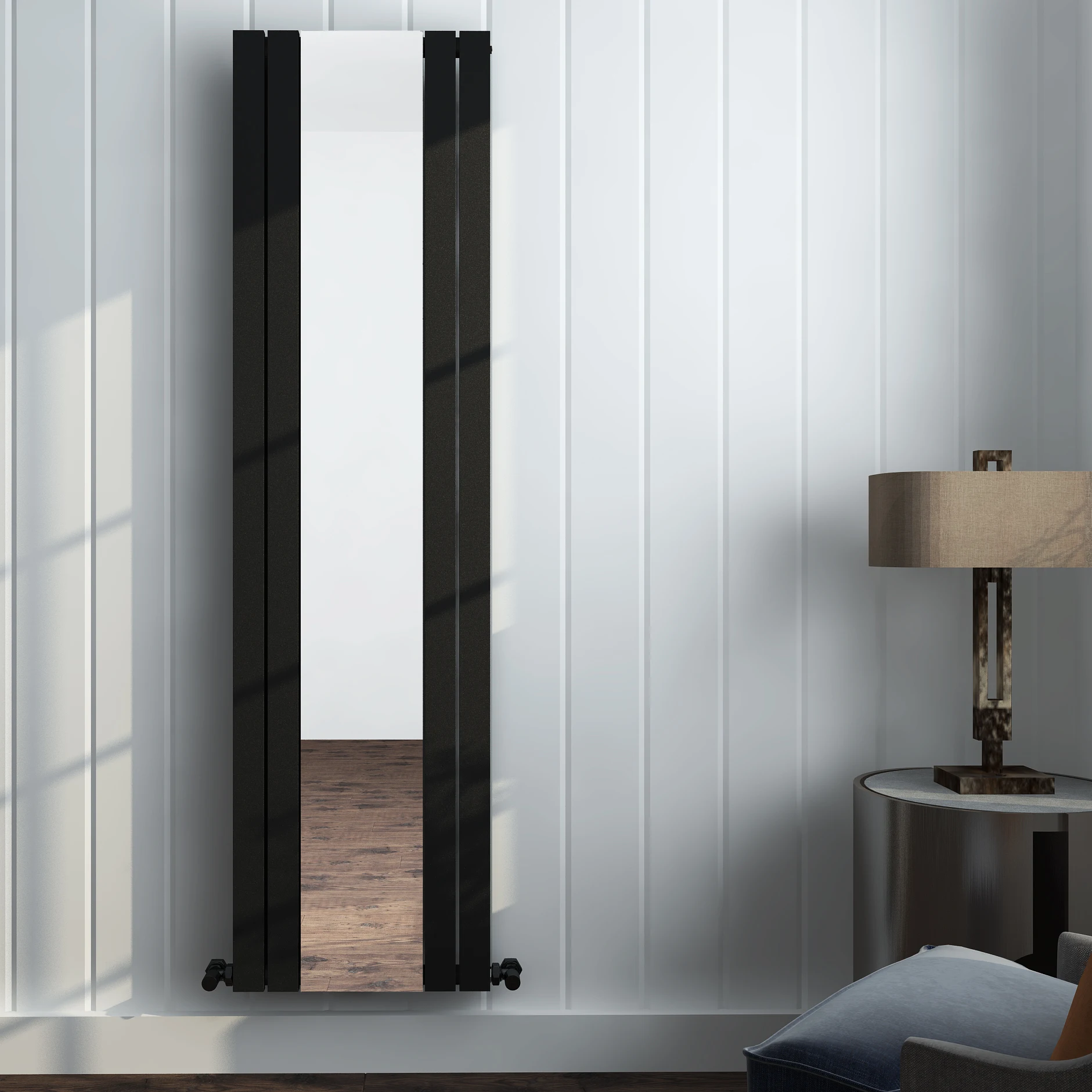 Sun-mr2 White & Anthracite Designer Radiator Bathroom Radiator,Heating ...