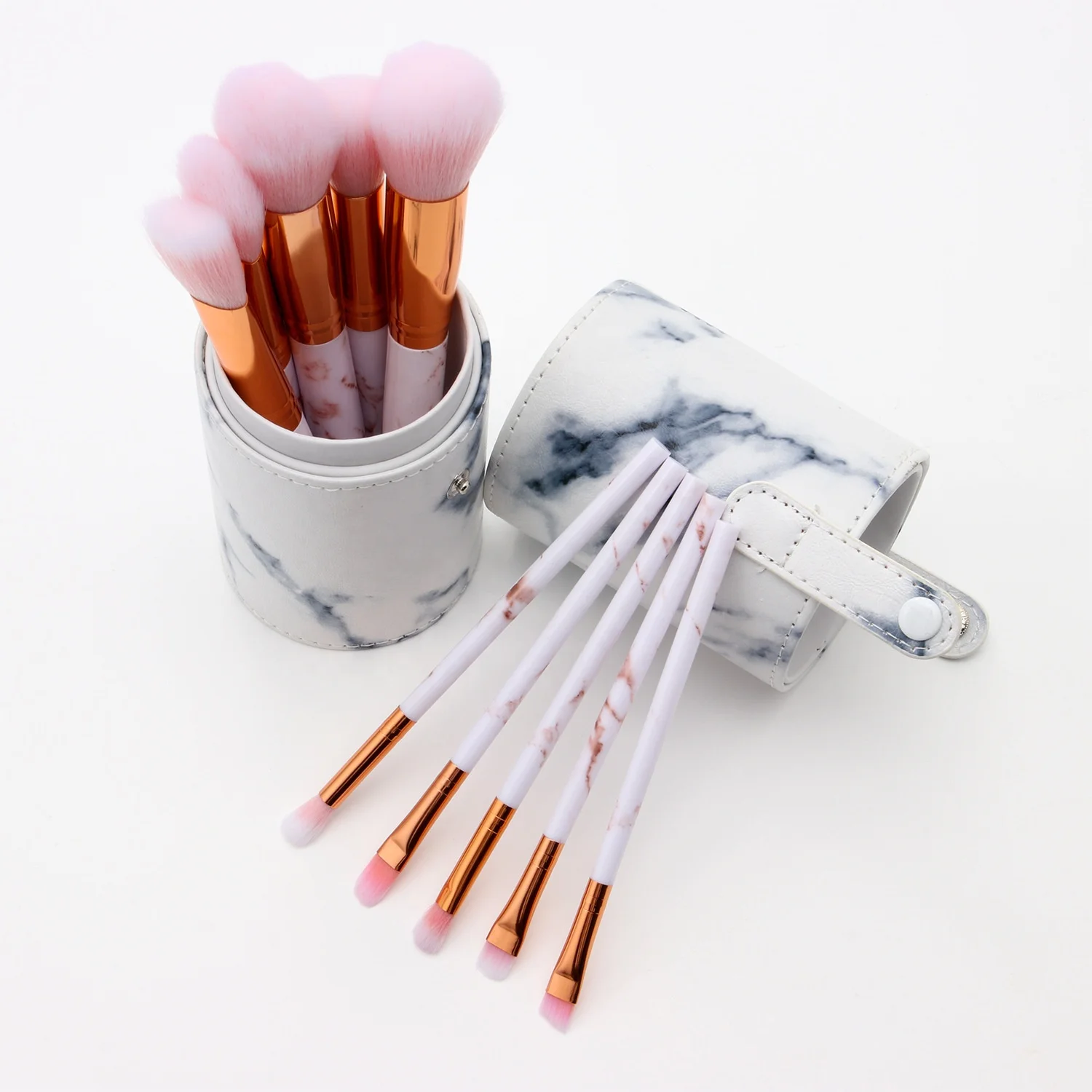 2020 Hot Popular Marble Makeup Brushes 10pcs Beauty Brushes Makeup ...