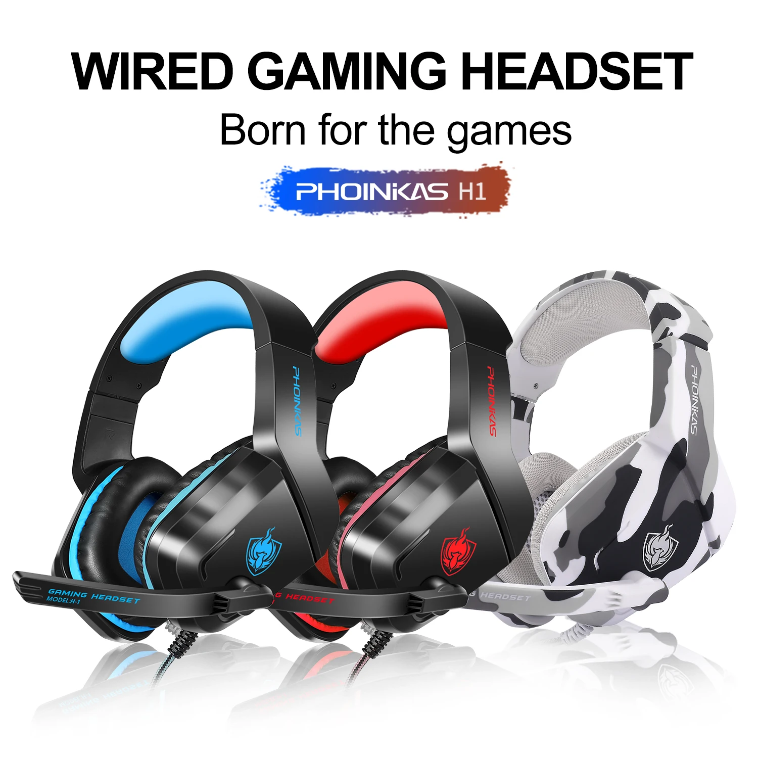 H1 Gaming Earphones Headsets Wired Earphones For Ps4 Xbox One Pc ...