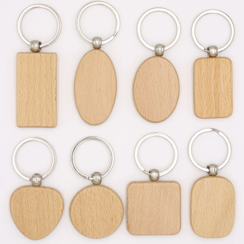 Custom Wood Keychains - Popular Keychain Blank Designs