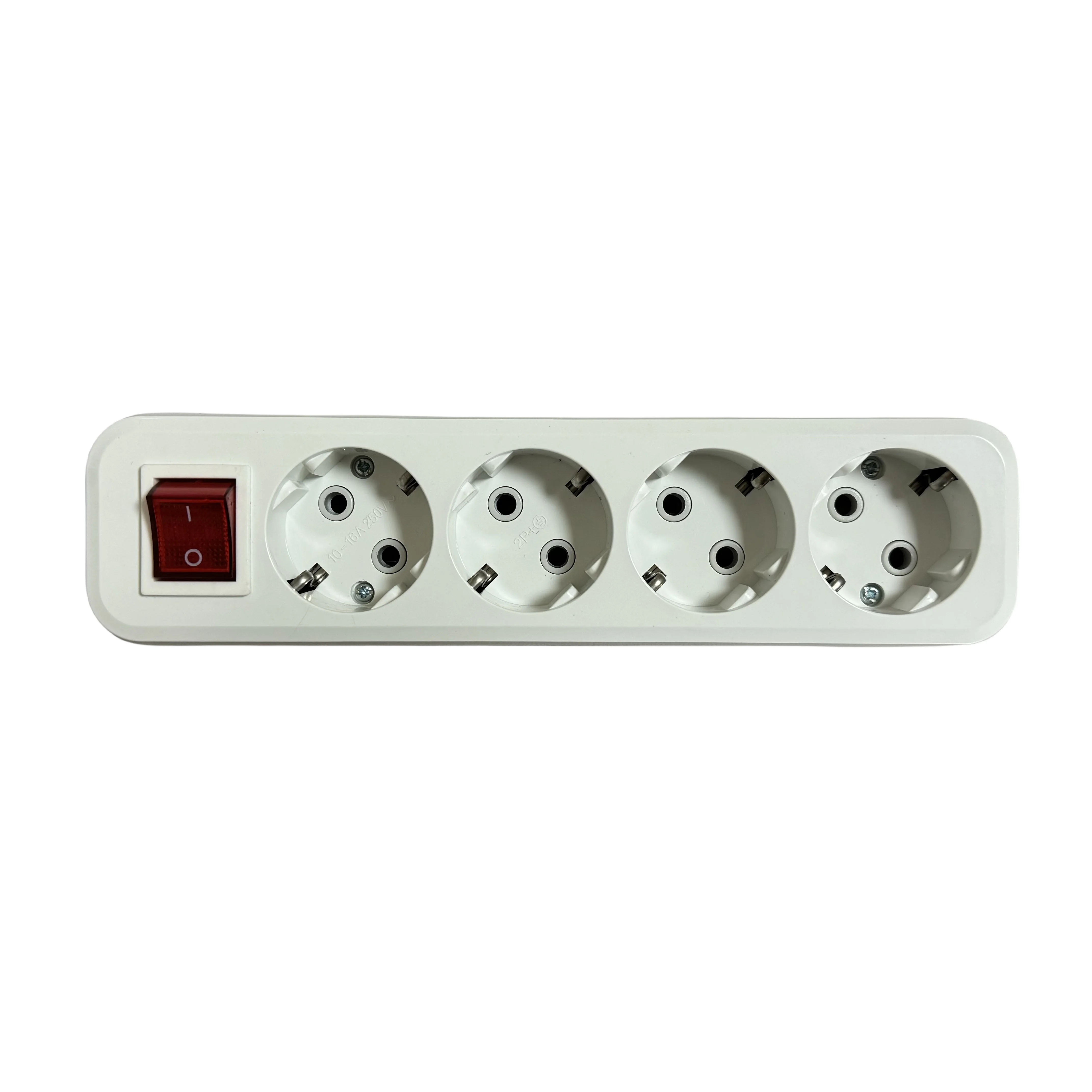 4-way/2 Pin Extension Socket - EU Standard - Ground/switch