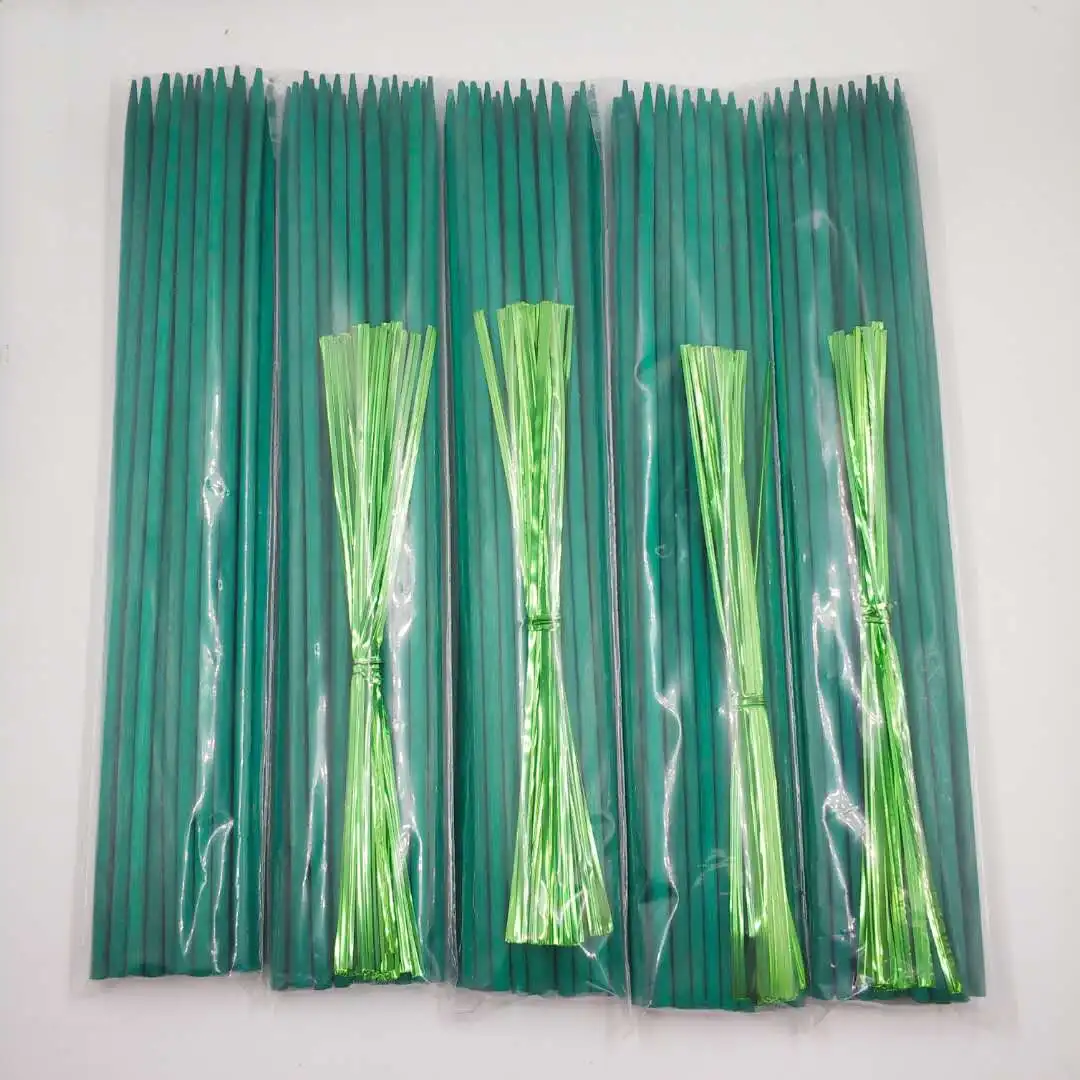 Bamboo Flower Sticks with Wax for Orchid of Bamboo Garden Stakes Wholesale