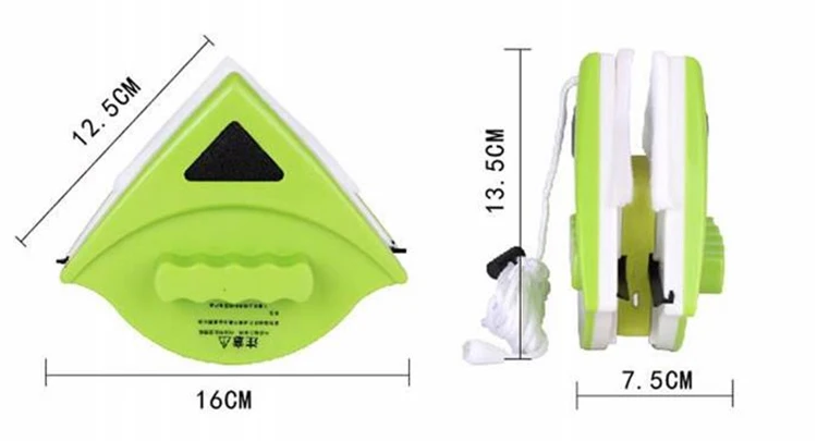 Car Double Faced Magnetic Glass Cleaner Plastic + Magnet 16*12.5cm Fine ...