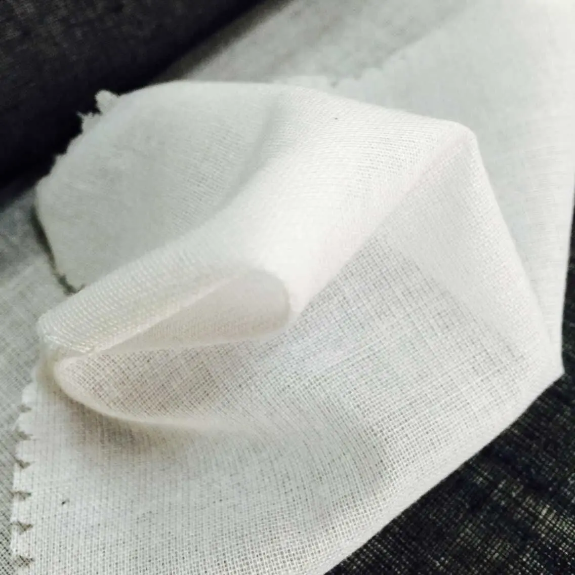 Wholesale Buckram Adhesive Woven Interlining Fabric High Quality ...